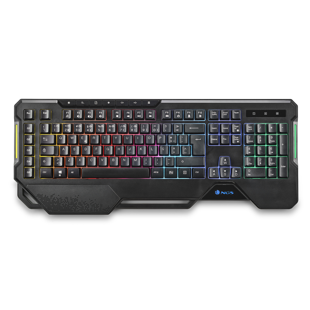 Gaming | FULL RGB LAYOUT, PROGRAMMABLE, 5 MACROS & 19 MULTIMEDIA KEYS | NGS