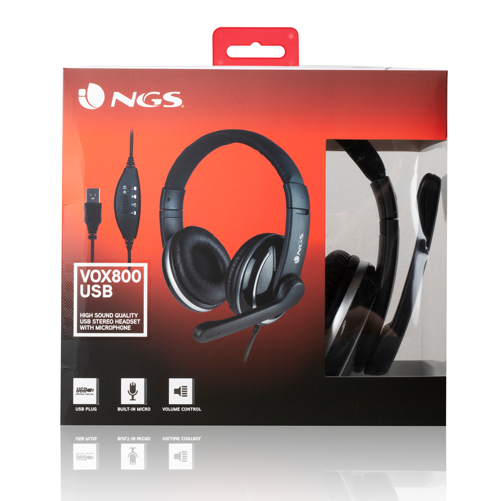 Casques | NGS USB HEADSET VOX800 USB | NGS