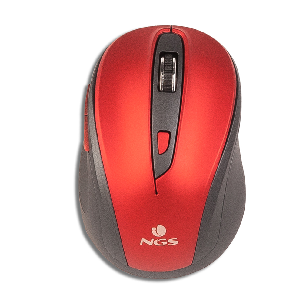 Souris | NGS WIRELESS MOUSE EVO MUTE RED | NGS